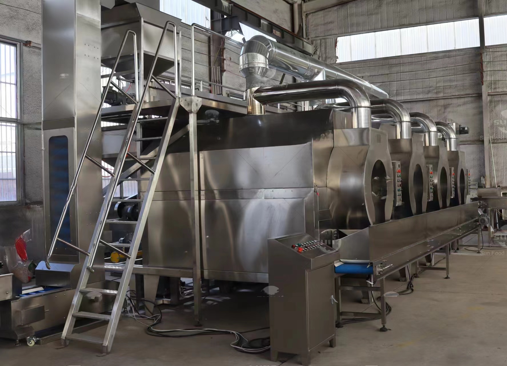 Sesame peeling production line installation and commissioning completed ...